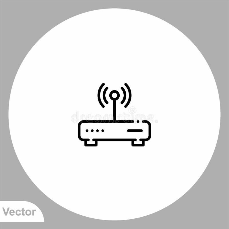 Modem Vector Icon Sign Symbol Stock Vector - Illustration of broadband ... Modem Vector Icon Sign Symbol Stock Vector - Illustration of broadband ...