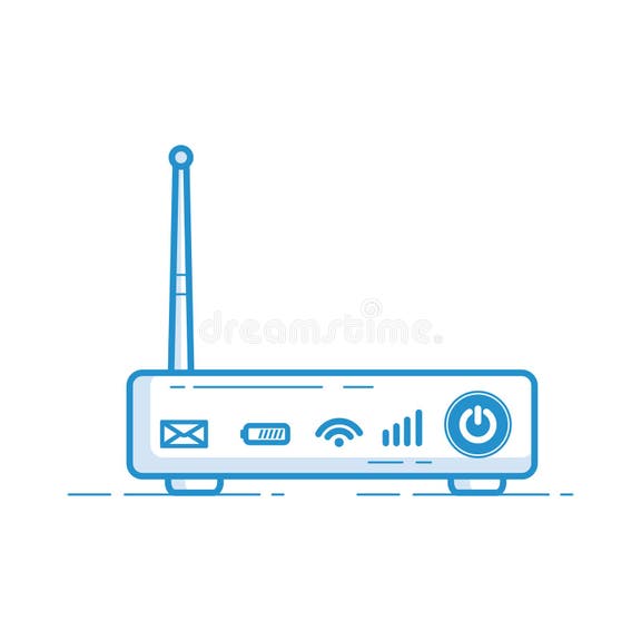 Modem. Vector Illustration Decorative Design Stock Vector ...