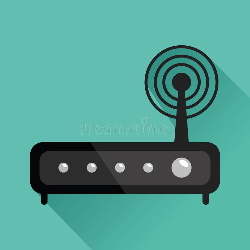Modem. Vector Illustration Decorative Design Stock Vector ...