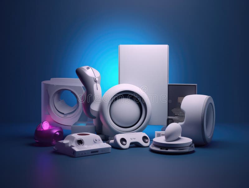 Modern and Antique Technology Devices. Digital and Analog Devices ...