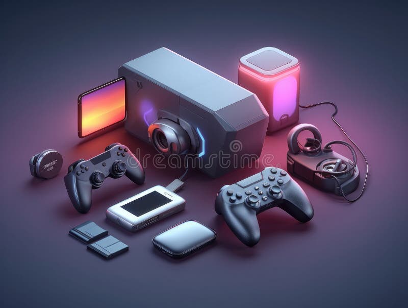 Modern and Antique Technology Devices. Digital and Analog Devices ...