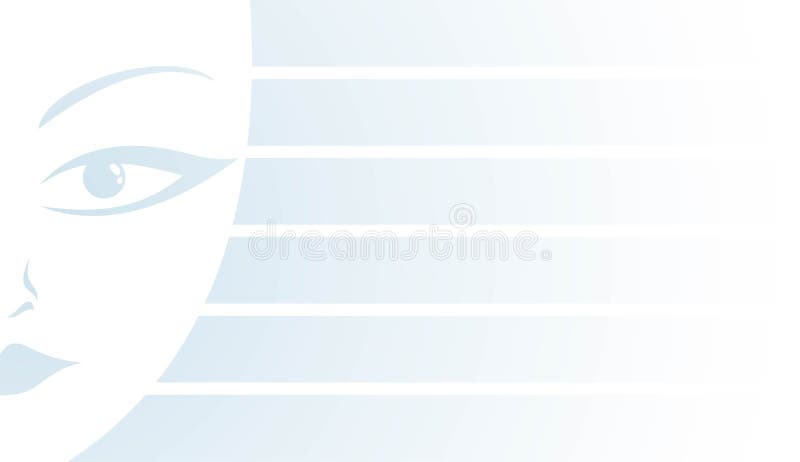 Moden of Blue Face Illustration Stock Vector - Illustration of partner ...