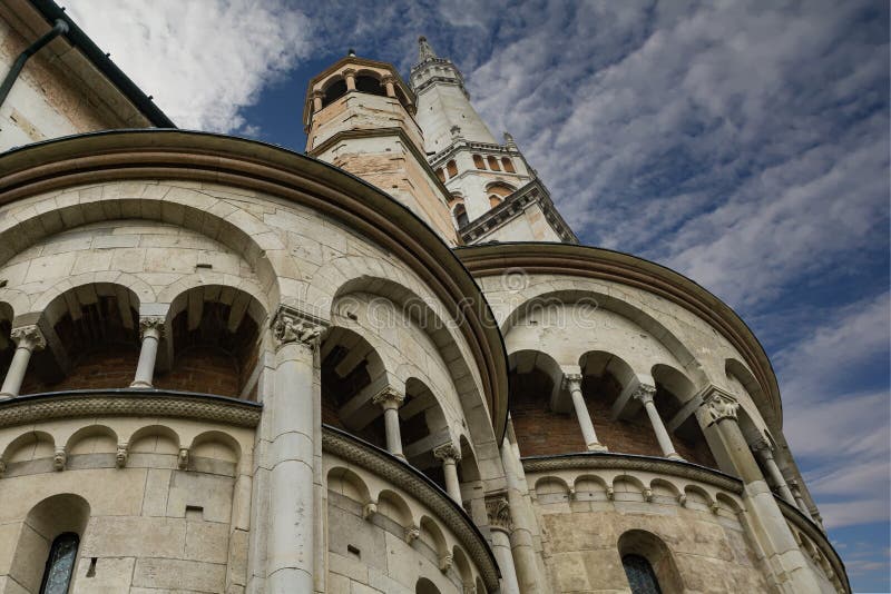 Modena cathedral in Italy stock image. Image of europe - 112502365