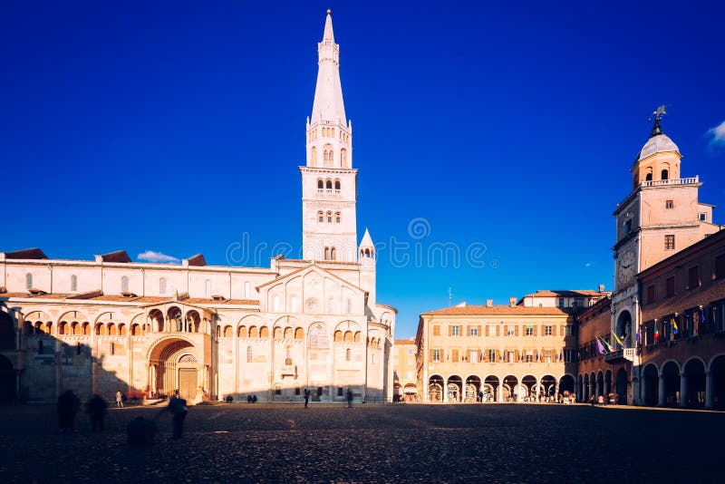 Modena, Piazza Grande, Italy. Emilia Romagna. Stock Photo - Image of ...