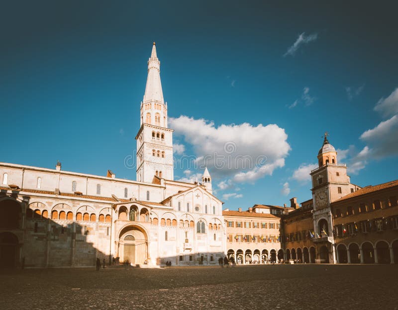 Modena, Piazza Grande, Italy. Emilia Romagna. Stock Photo - Image of ...