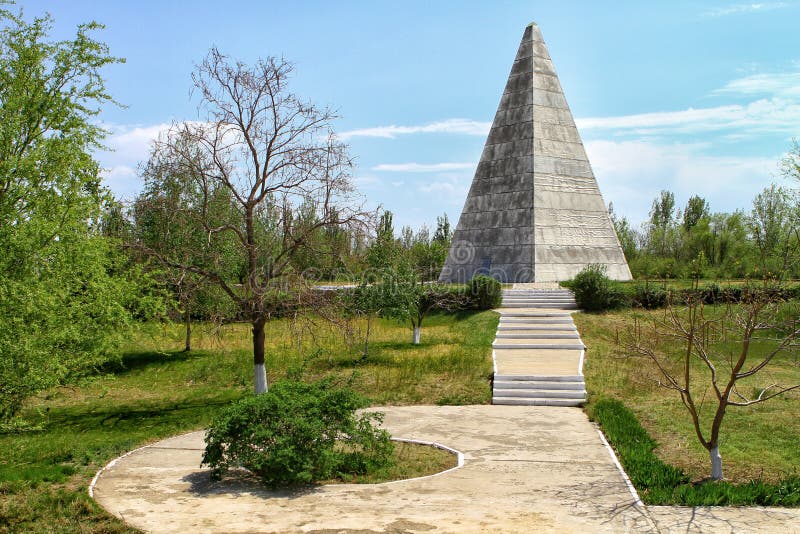 Moder Pyramid of Golod in Russia Stock Photo - Image of achievement ...