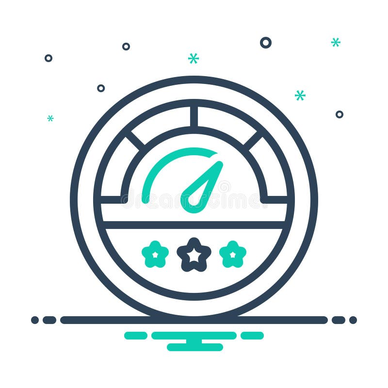 Mix Icon for Moderate, Medium and Gauges Stock Vector - Illustration of ...