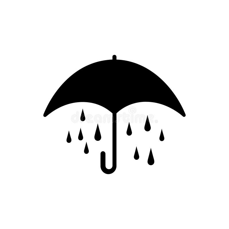 Moderate rain icon stock vector. Illustration of precipitation - 298399293