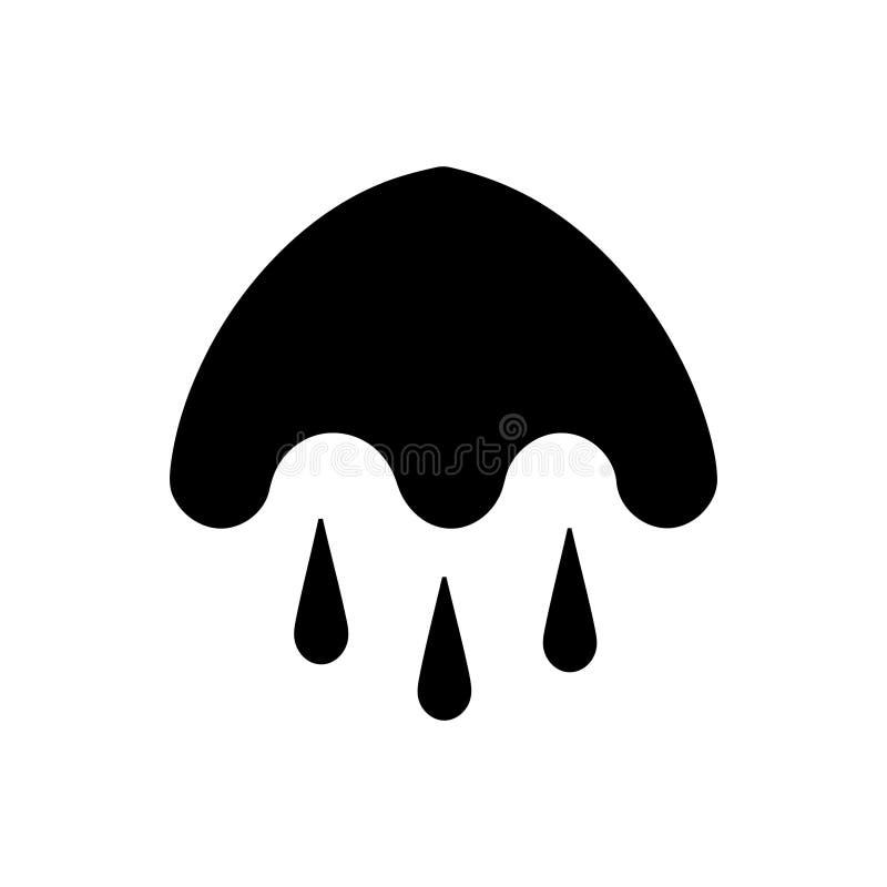 Moderate rain icon stock vector. Illustration of precipitation - 298399301