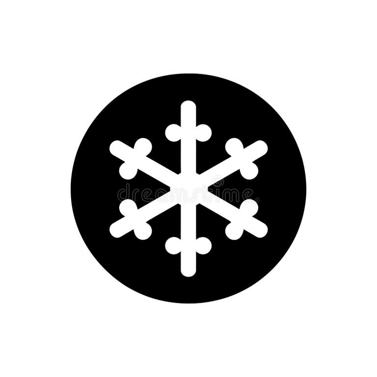 Moderate snow icon stock vector. Illustration of cold - 298399311