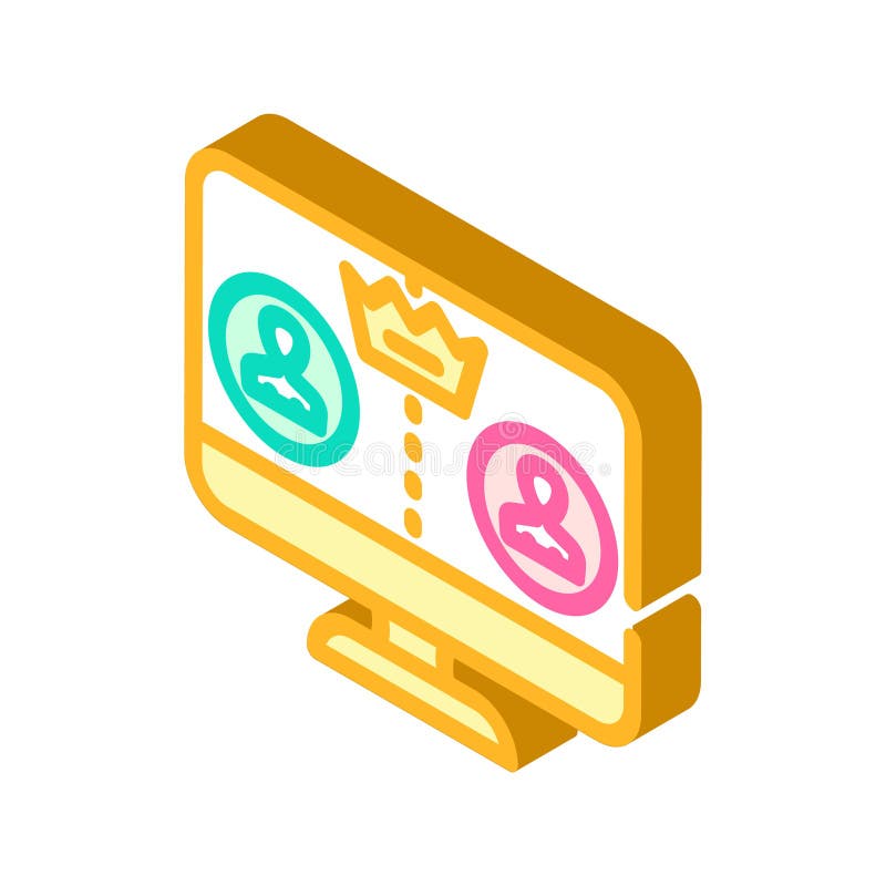 Moderator Control Isometric Icon Vector Illustration Stock Vector ...