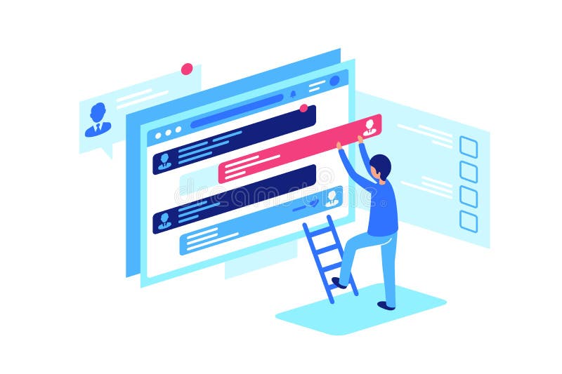 Chat Moderator Stock Illustrations – 169 Chat Moderator Stock ...