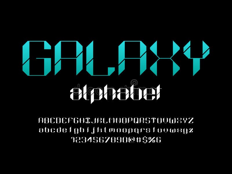 Abstract font stock vector. Illustration of simple, decorative - 221723983