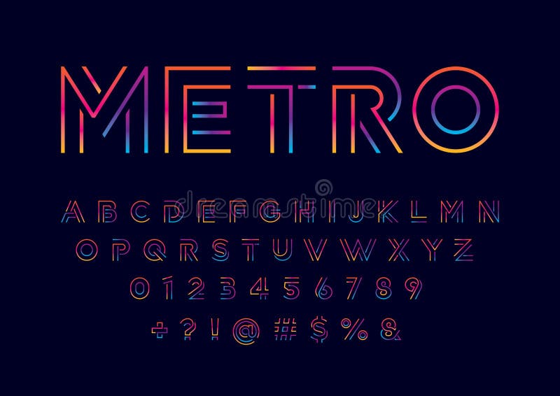 Abstract font stock vector. Illustration of font, style - 143420536