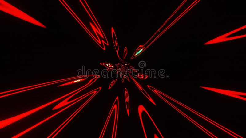 Modern Abstract Animation Pulsing and Rotating Rays on Black Background ...