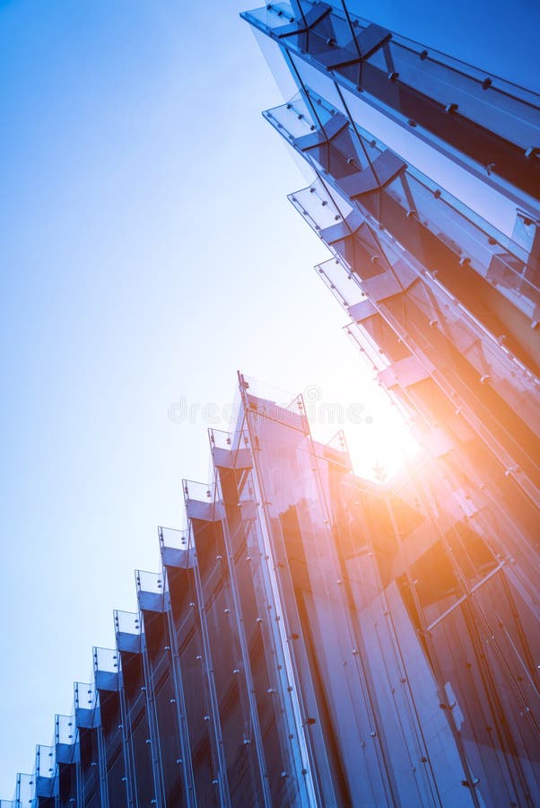 Modern Abstract Architecture and Details Background with Metal and ...