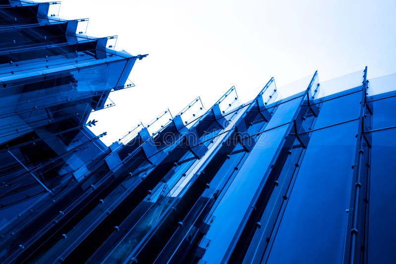 Modern Abstract Architecture and Details Background with Metal and ...