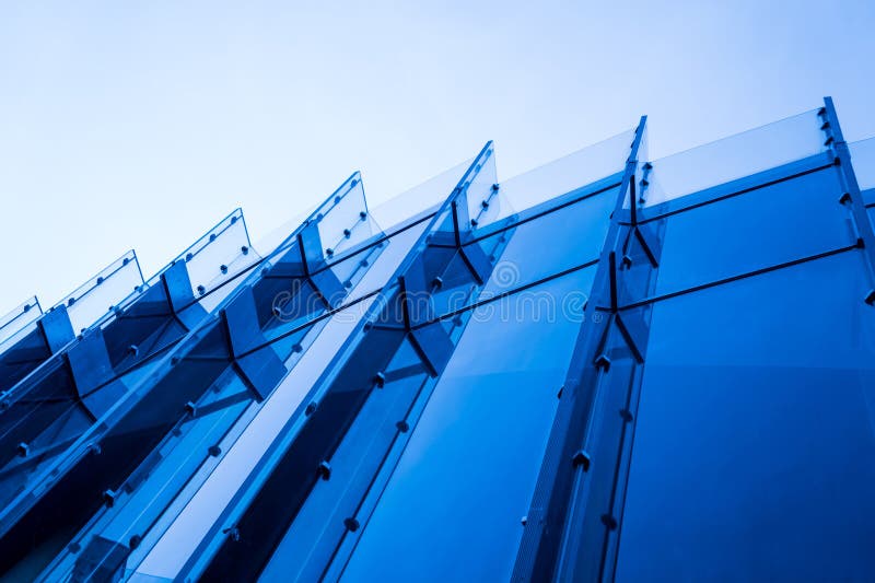 Modern Abstract Architecture And Details Background With Metal And