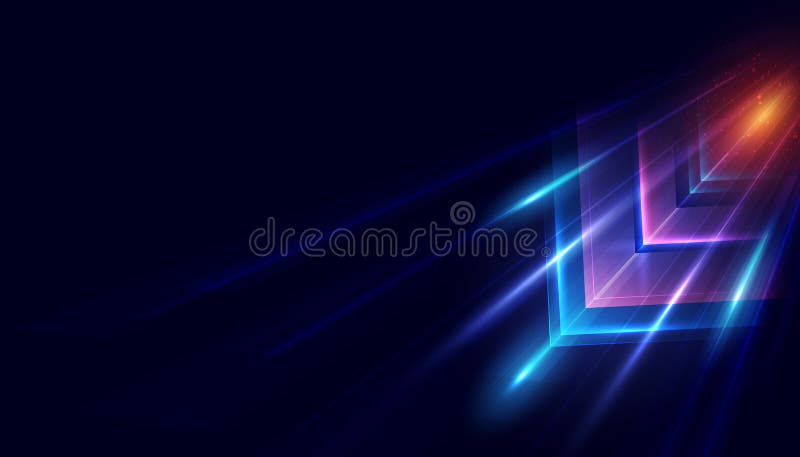 Modern Abstract Arrows Moving at High Speed.Technology Movement ...