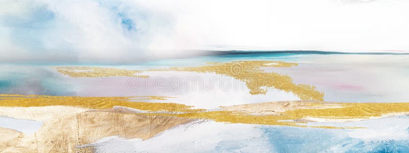 Modern Abstract Art Background. Geometry, Illustrations, Gold Element ...