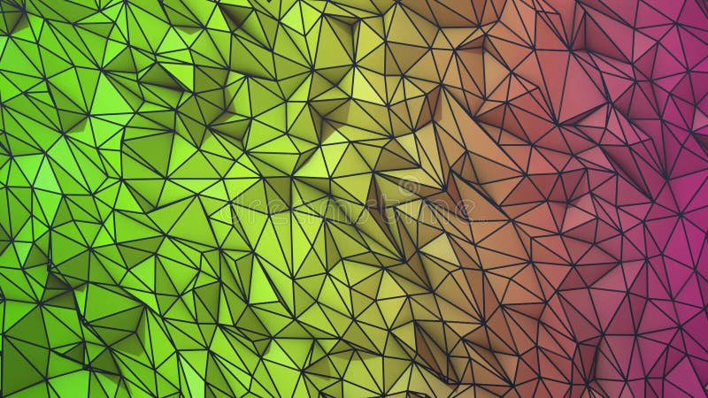 Modern Abstract Art Blue Colorful Triangle Seamless Loop Background ...