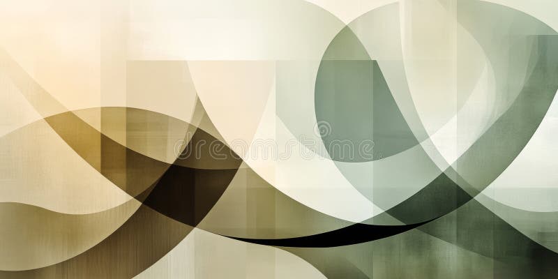 Modern Abstract Art Composition Featuring Smooth Curves and Muted ...