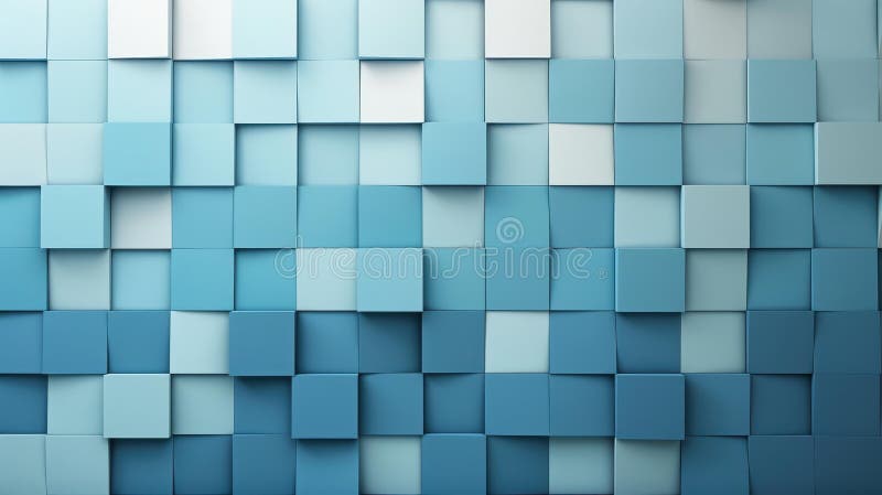 Modern Abstract Art Featuring Repeating Rectangles on a Blue and White ... Modern Abstract Art Featuring Repeating Rectangles on a Blue and White ...