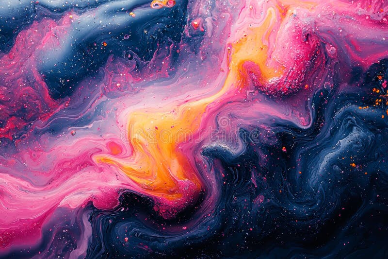 Modern Abstract Art with Fluid and Expressive Motion. Stock ...