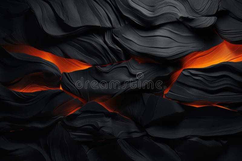 Modern Abstract Art Installation Featuring Flowing Lava with ...