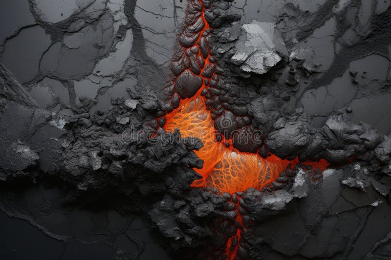 Modern Abstract Art Installation Featuring Flowing Lava with ...