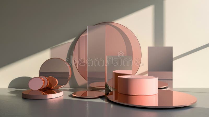 Modern Abstract Art Installation Stock Image - Image of light, modern ...