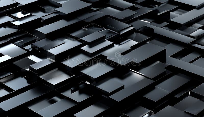 Modern Abstract Art with Layered Shapes Creating Depth and Texture in a ...