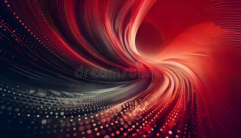 Modern Abstract Backdrop Featuring Halftone Effects and Dynamic Red ...