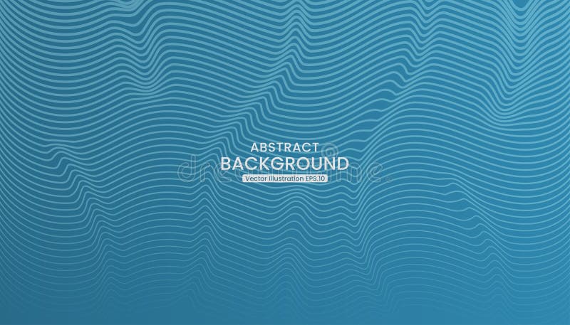 Modern Abstract Background with Blue Blended Lines Stock Vector ...
