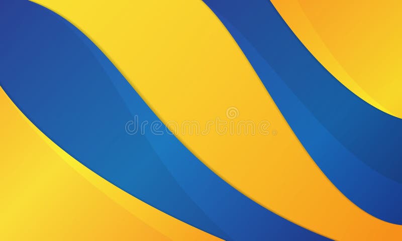 Modern Abstract Background Blue and Yellow Color Stock Illustration ...