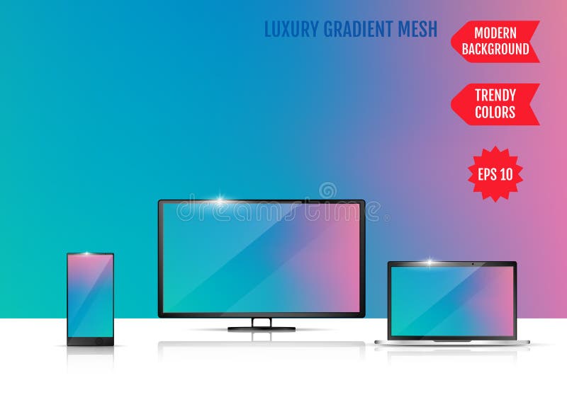 Modern Abstract Background. Colors Transition Concept. Gradient Mesh ...