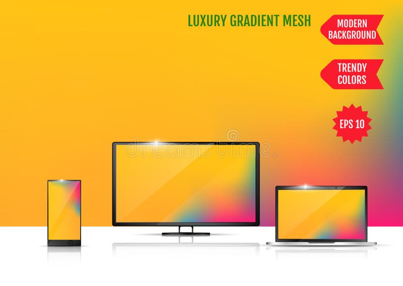 Modern Abstract Background. Colors Transition Concept. Gradient Mesh ...