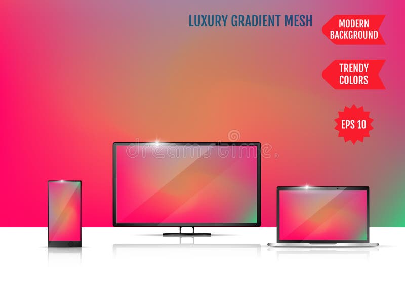 Modern Abstract Background. Colors Transition Concept. Gradient Mesh ...