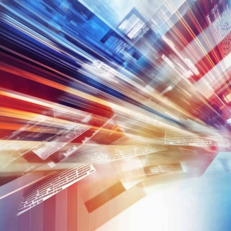 Modern Abstract Background with Conceptual News Elements Stock ...