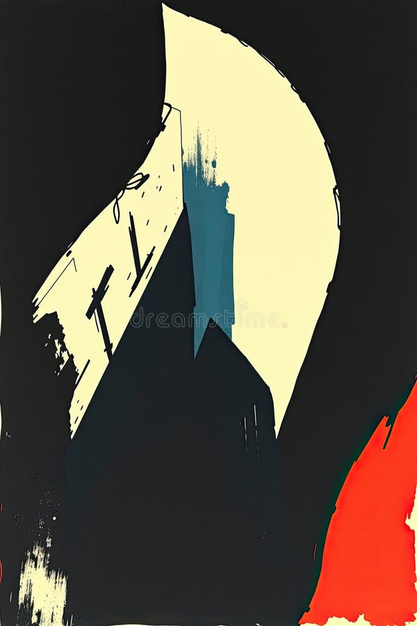 Modern Abstract Background Design. Abstract Cutout in Neutral Tones and ...