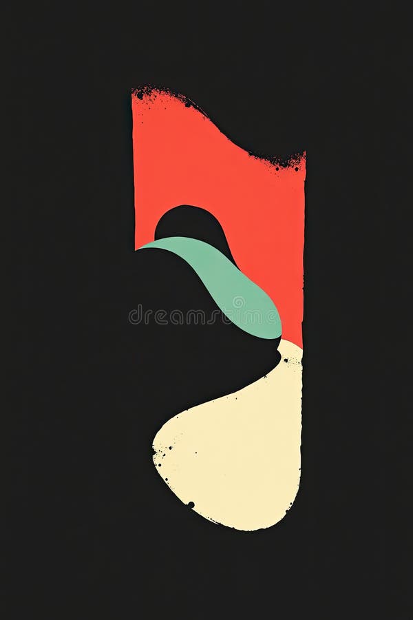 Modern Abstract Background Design. Abstract Cutout in Neutral Tones and ...