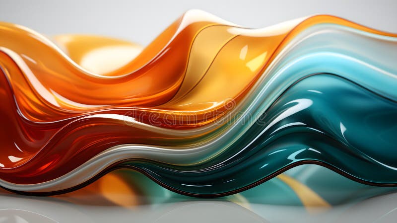 Modern Abstract Background of Distorted Plastic Colorful Material ...