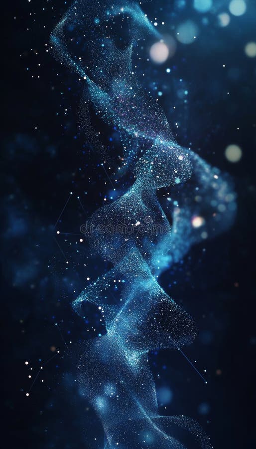 Modern Abstract Background with Dynamic Data Connection Elements for ...