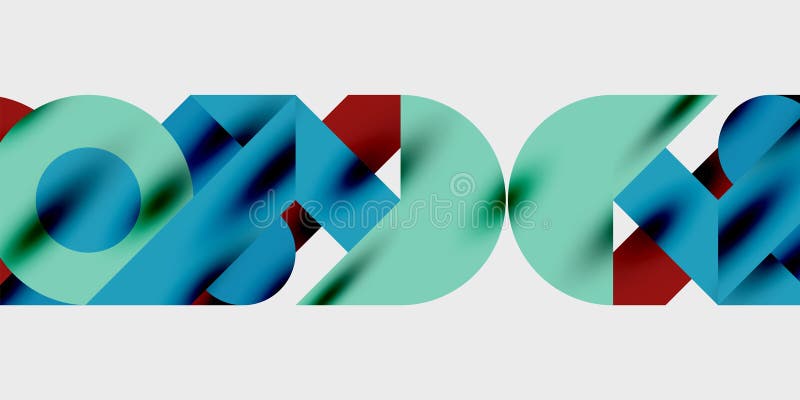 Modern Abstract Background Featuring Circles, Lines, and Triangles in a ...