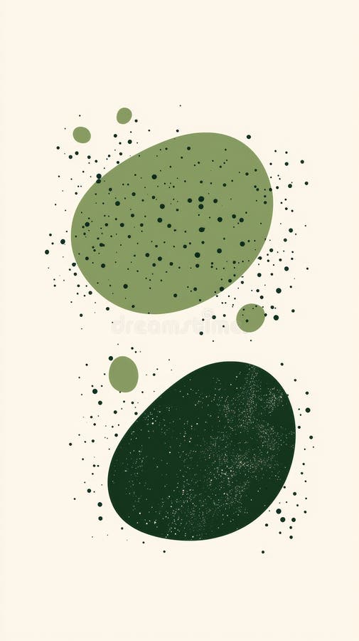 Modern Abstract Background Featuring Large, Irregular Green Shapes in ...
