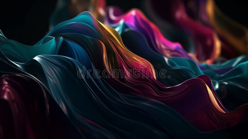 Modern Abstract Background. Generative AI Stock Illustration ...