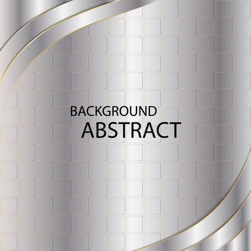 Modern Abstract Background with Golden and Silver Color, Seamless ...