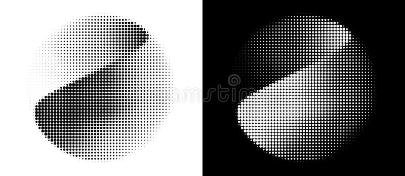 Modern Abstract Background. Halftone Dots in Circle Form. Spiral Logo ...