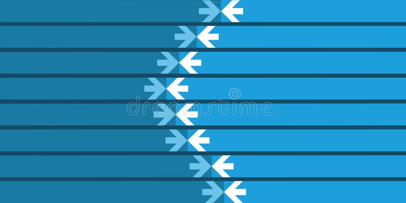Modern Abstract Background with Horizontal Thick Blue Parallel Bars and ...