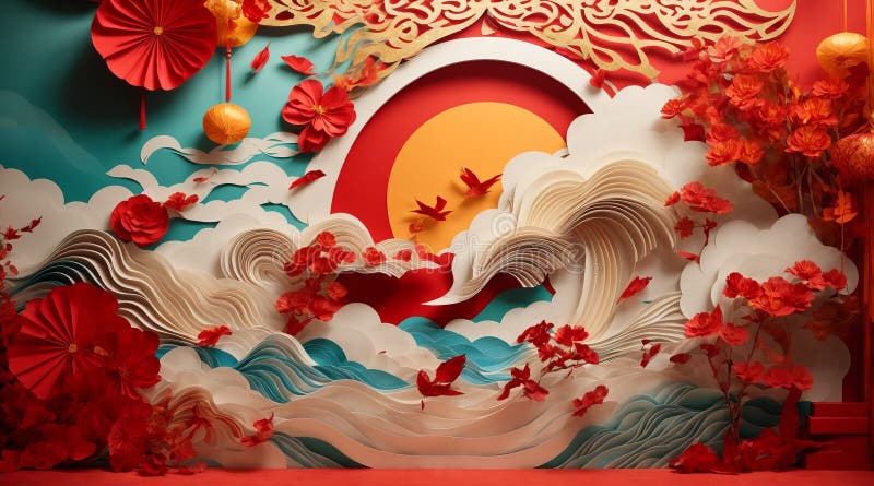 A Modern and Abstract Background Image Incorporating Elements of ...